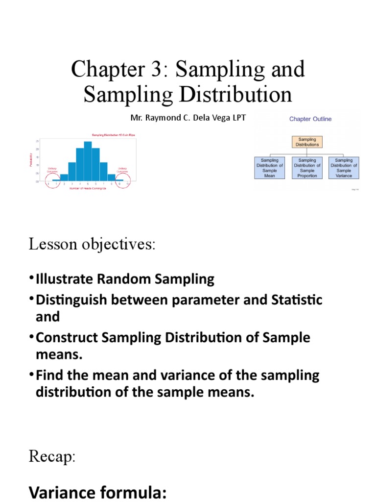Sampling And Sampling Distribution Pdf Standard Error Standard Deviation