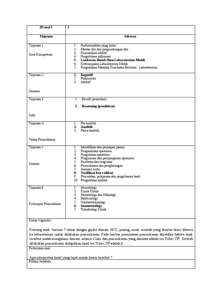 Reg 5 Soal Ukom Imun STIKes NHM | PDF