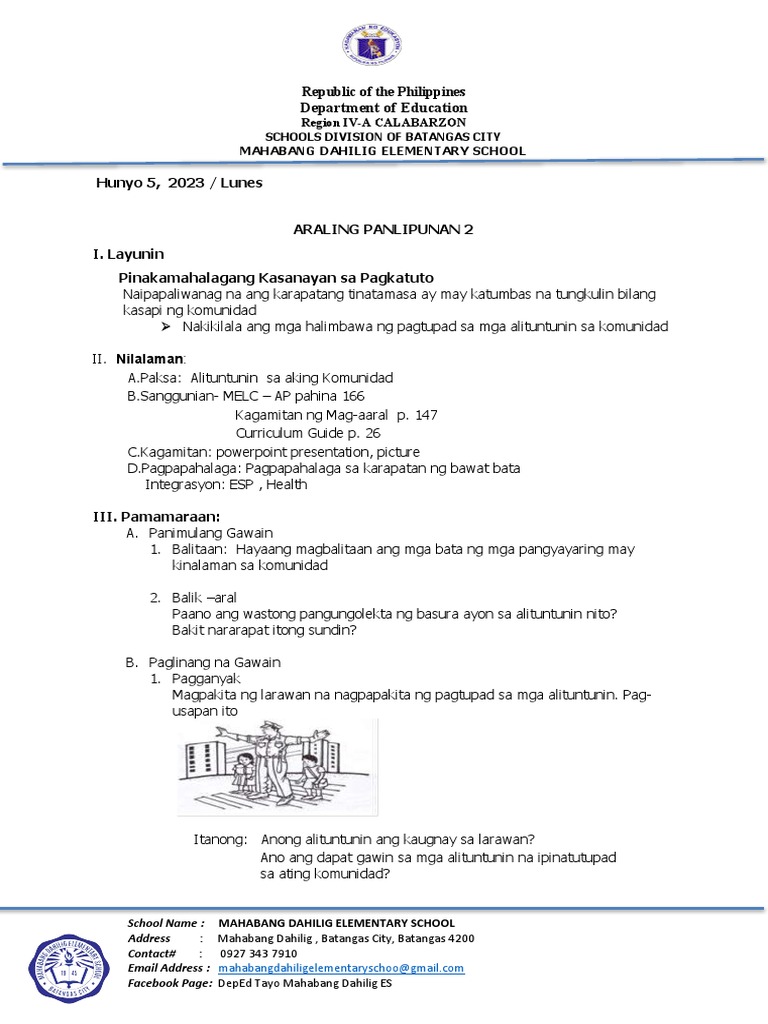 AP2 - Q4 - Week 6 - Day 1 | PDF