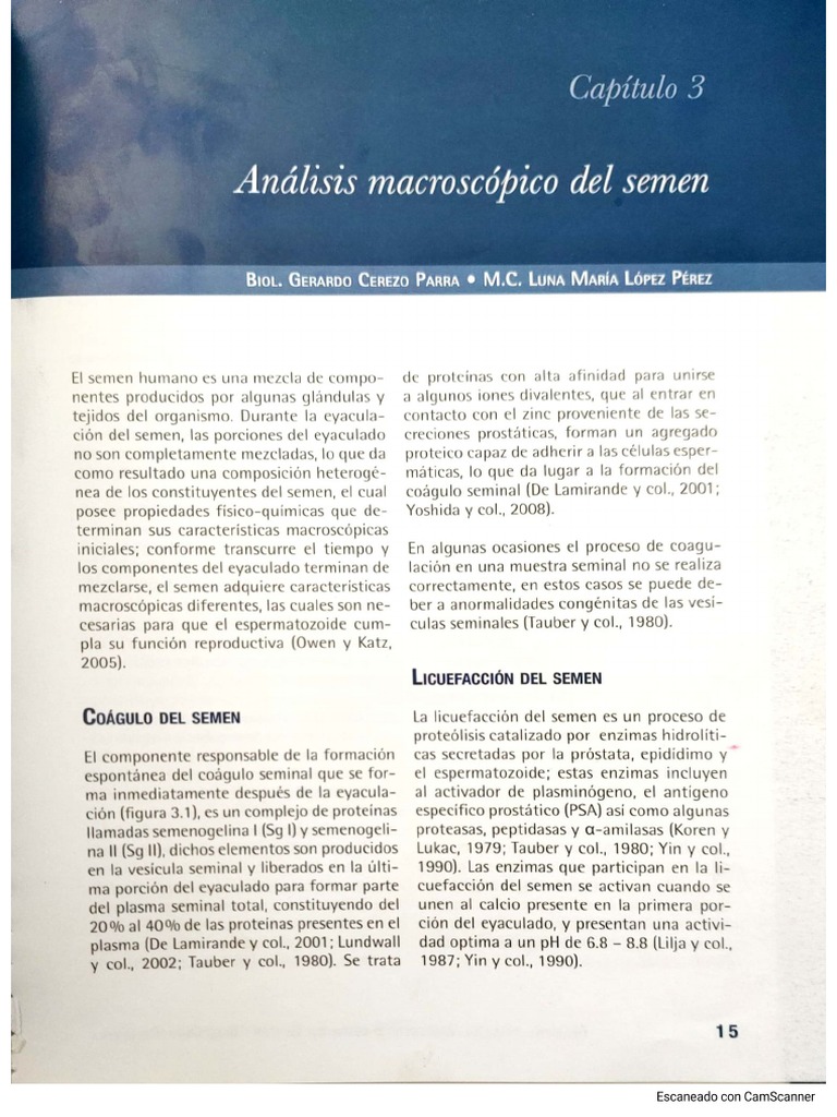 Seminograma Pte 1 | PDF