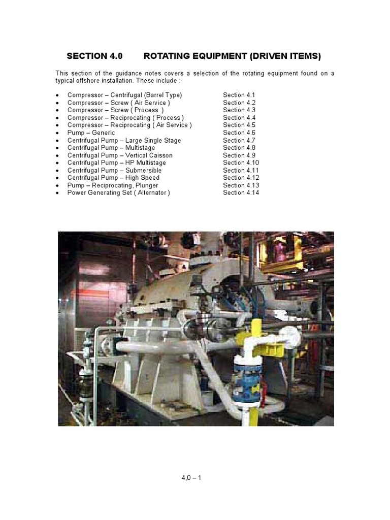 Offshore Rotating Equipment Overview | PDF | Pump | Bearing (Mechanical)
