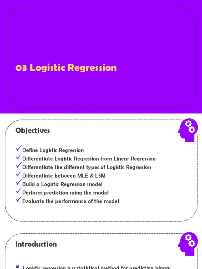 03 Logistic Regression | PDF | Logistic Regression | Regression Analysis