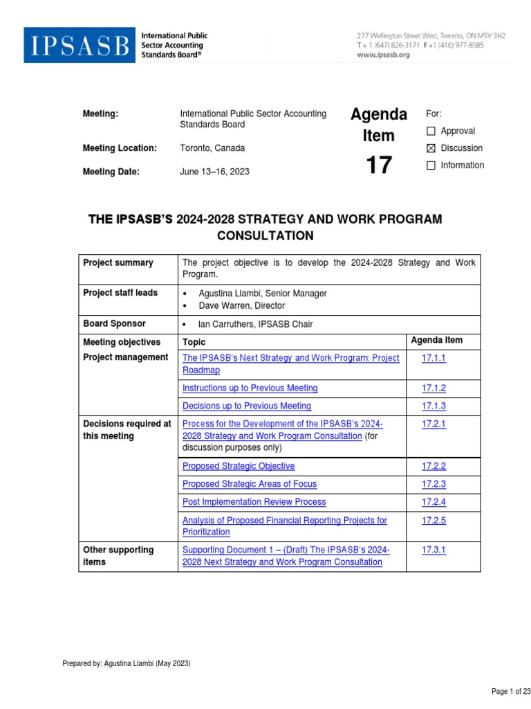 IPSASB 2024-2028 Strategy Consultation | PDF | International Financial ...