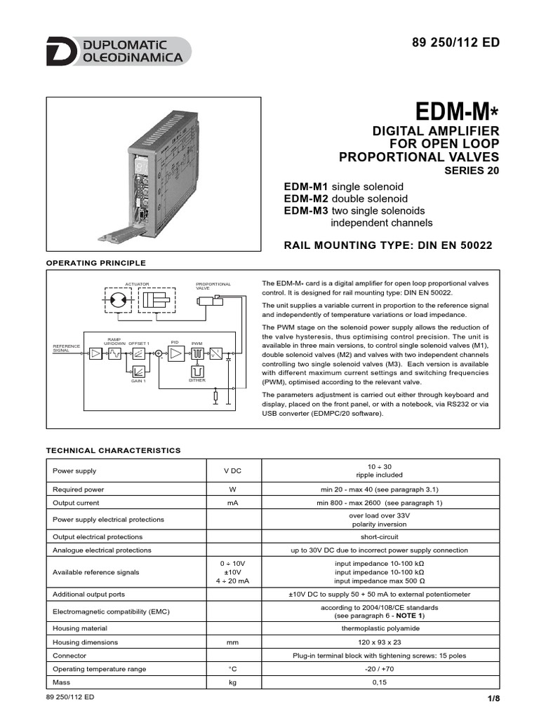 EDM M (X) | PDF | Power Supply | Amplifier