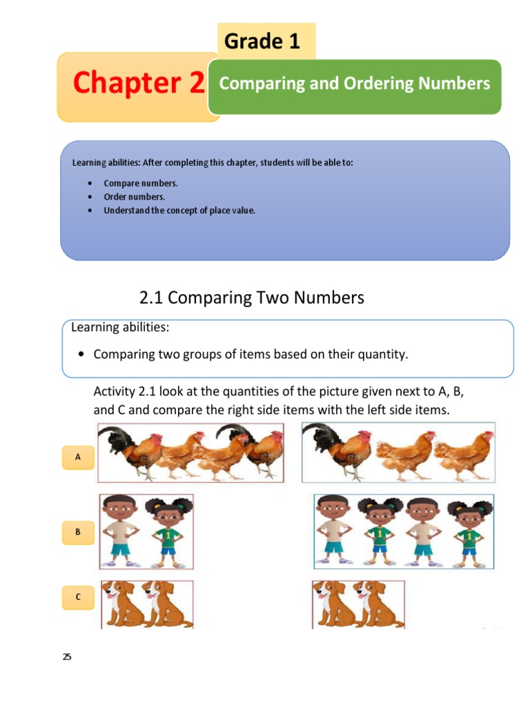 GR 1 Math Chapter 2 | PDF