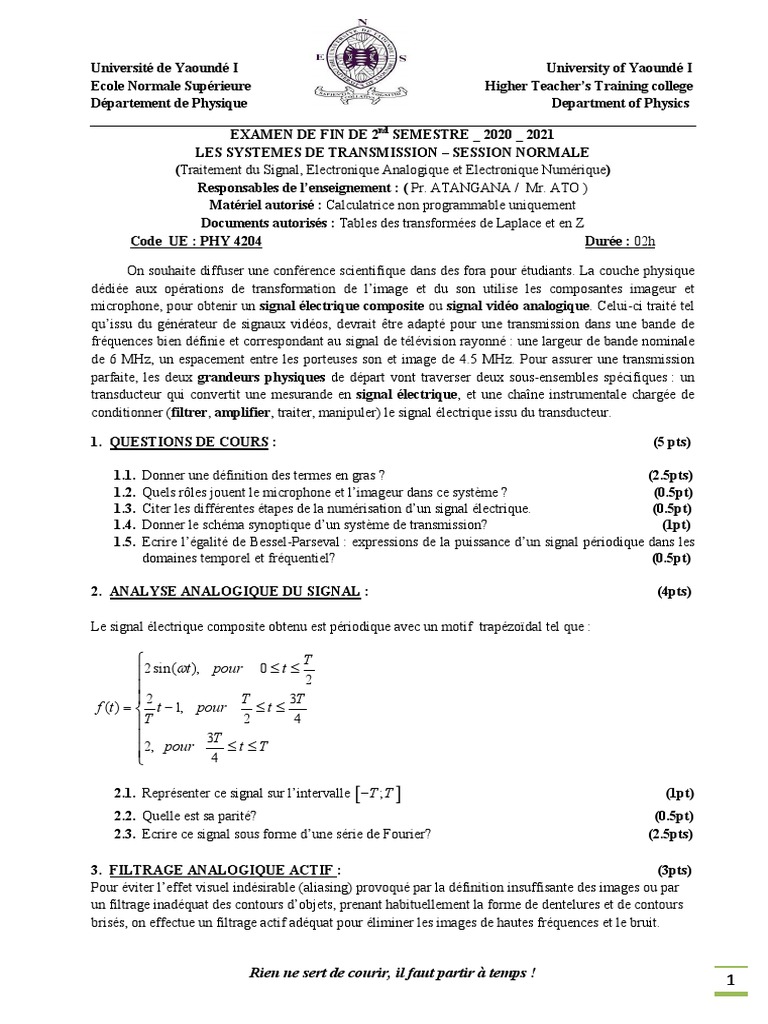 Examen Phy 4202 | PDF