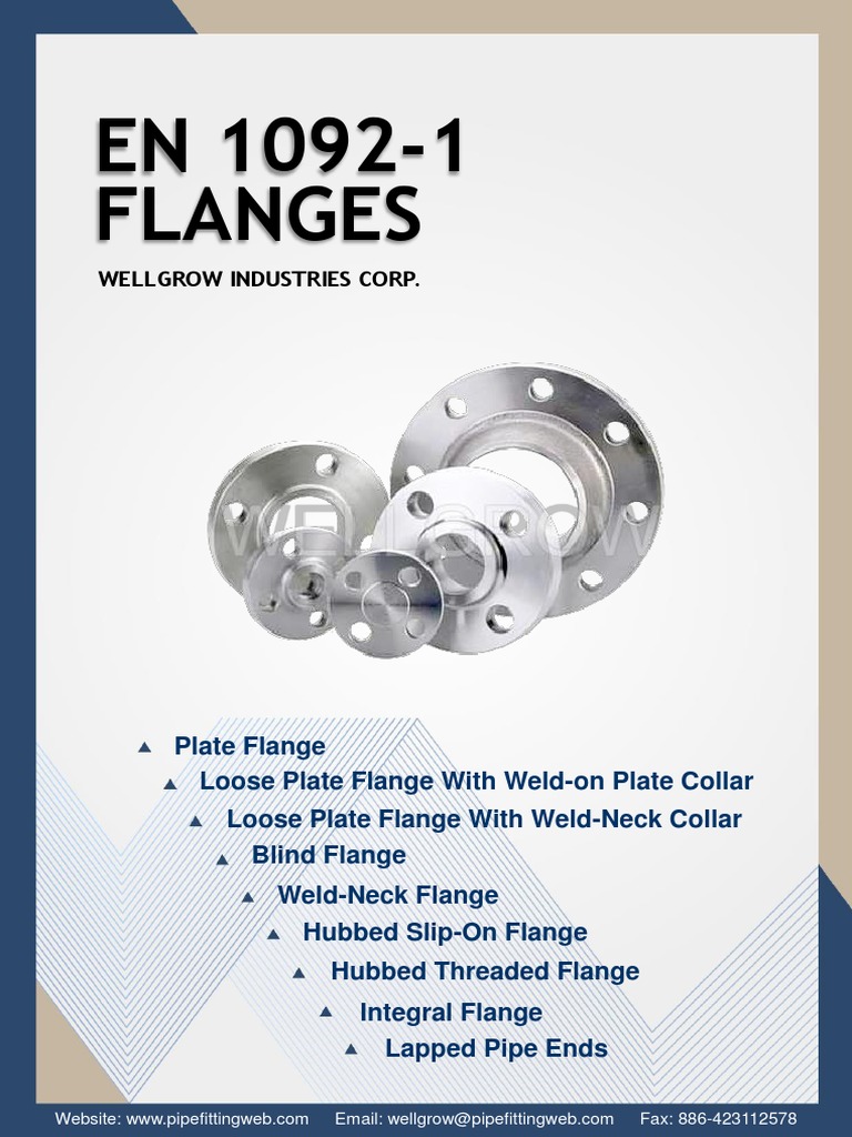 EN 1092 1 Flanges | PDF | Pipe (Fluid Conveyance) | Gas Technologies