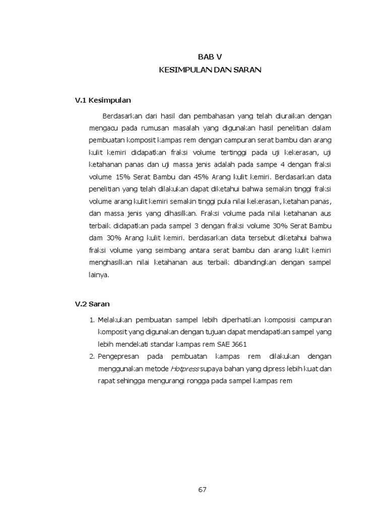 Komposit Kampas Rem: Serat Bambu & Arang Kulit Kemiri | PDF | Komputer | Teknologi & Rekayasa