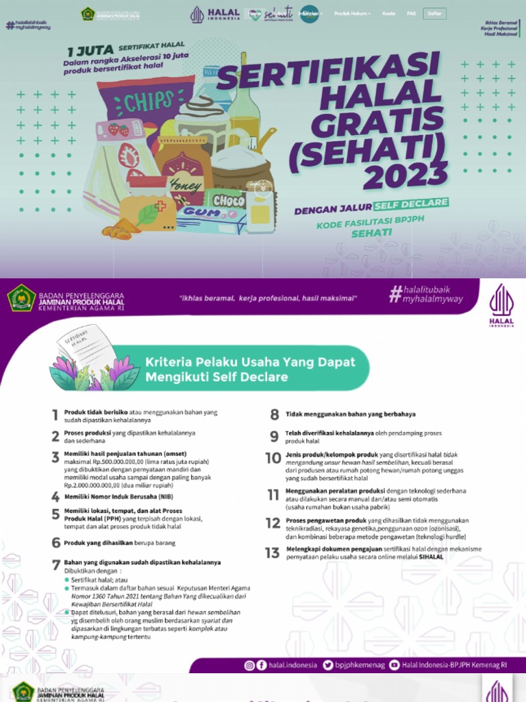 Flyer BPJPH SEHATI | PDF