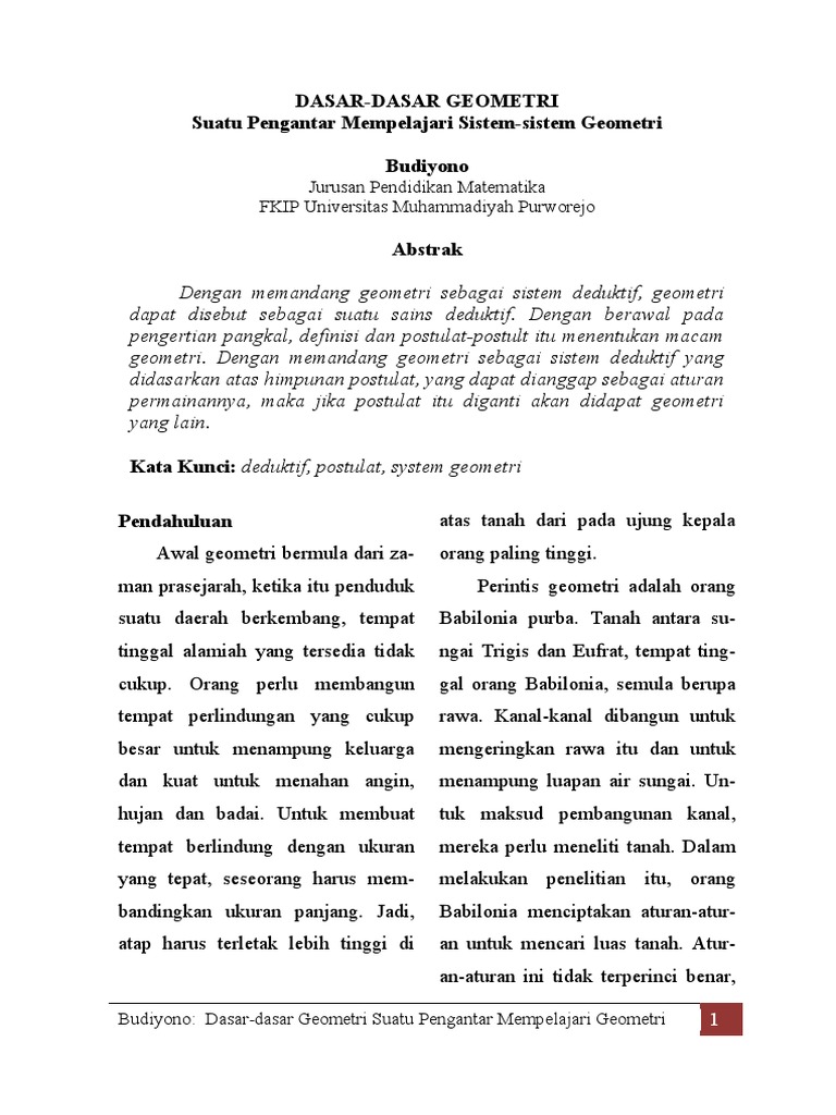 Geometri dan Trapezium Dasar | PDF