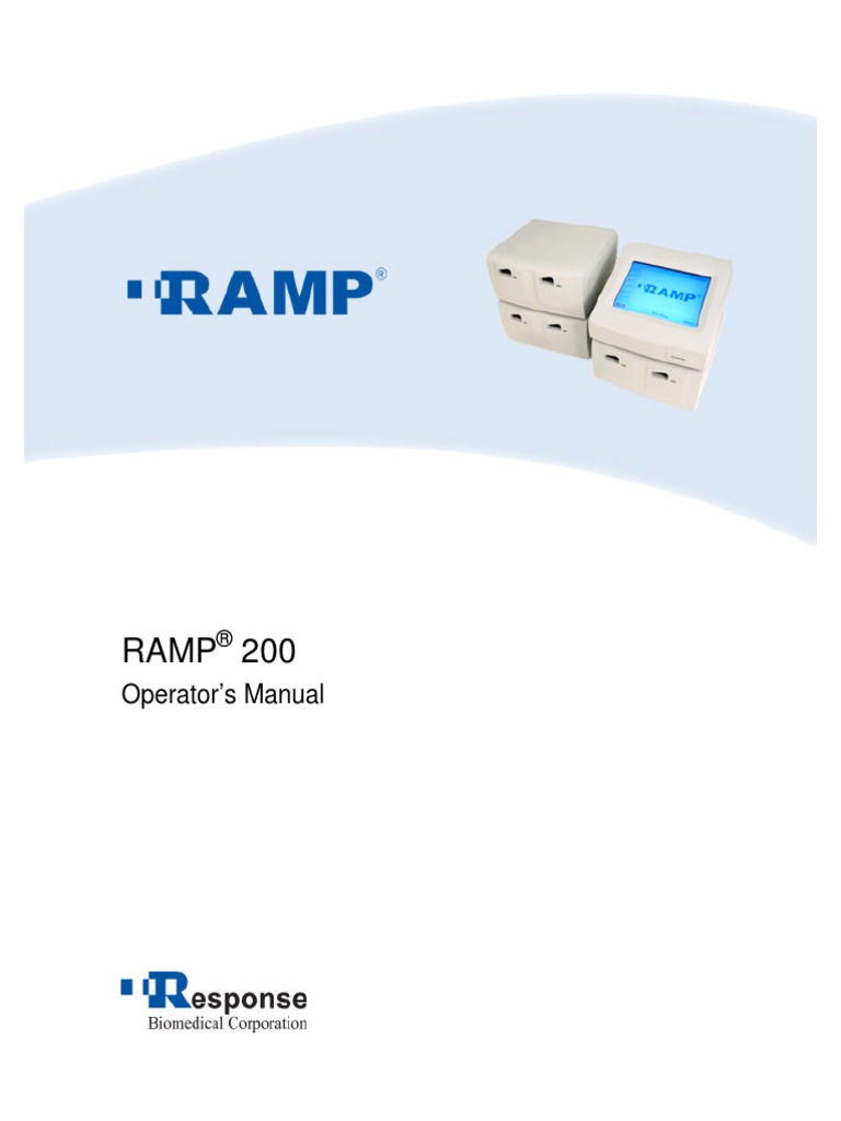 RAMP 200 Operator's Manual Final1 | PDF