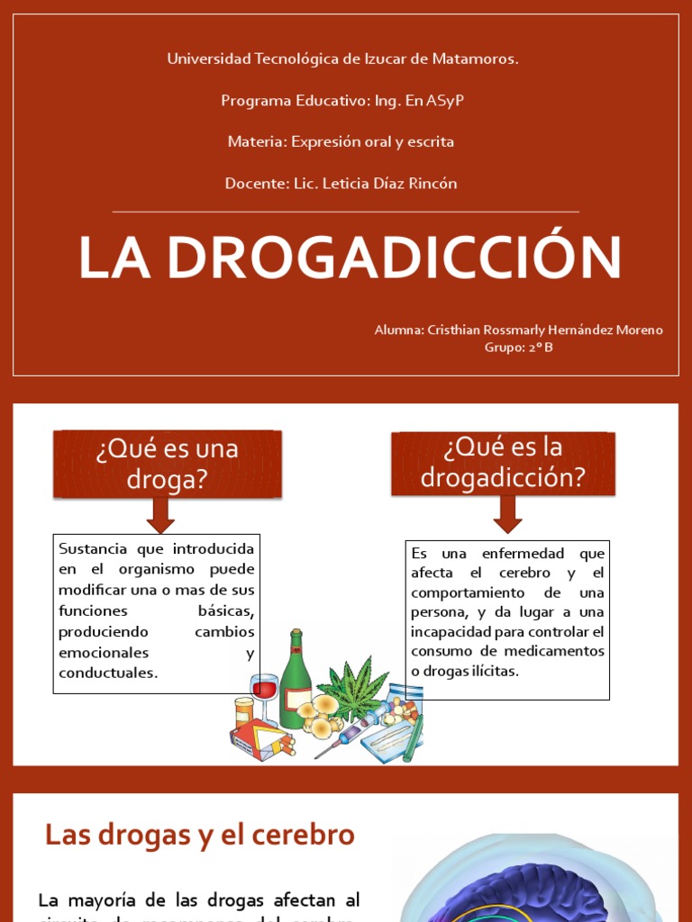 Exposicion La Drogadicción (1) | PDF | La dependencia de sustancias | Drogas
