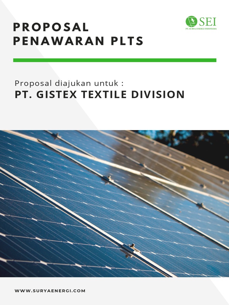 Proposal PT Gistex Textile Division (Skema 1 & 2) 240721 | PDF