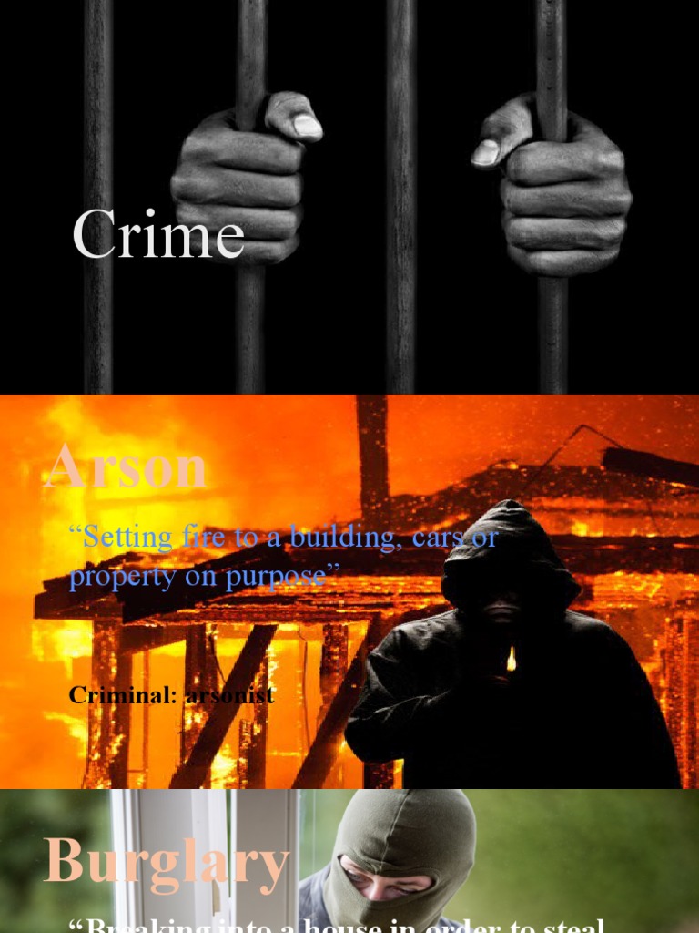 Crime and Criminals Flashcards Picture Dictionaries - 126849 | PDF ...