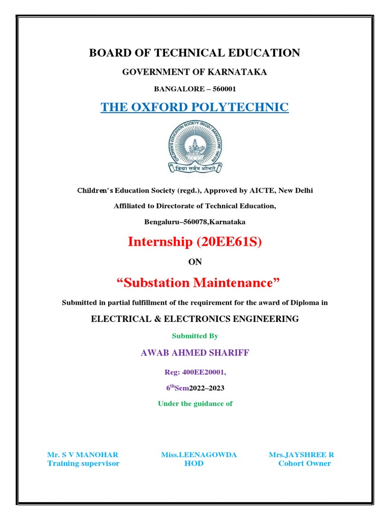 Main Sheet Front Page | PDF