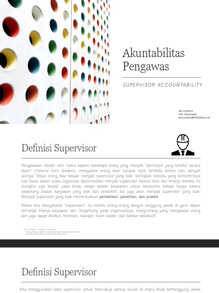 Supervisor Accountability | PDF