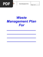 SOP Waste Management | PDF | Waste Management | Municipal Solid Waste