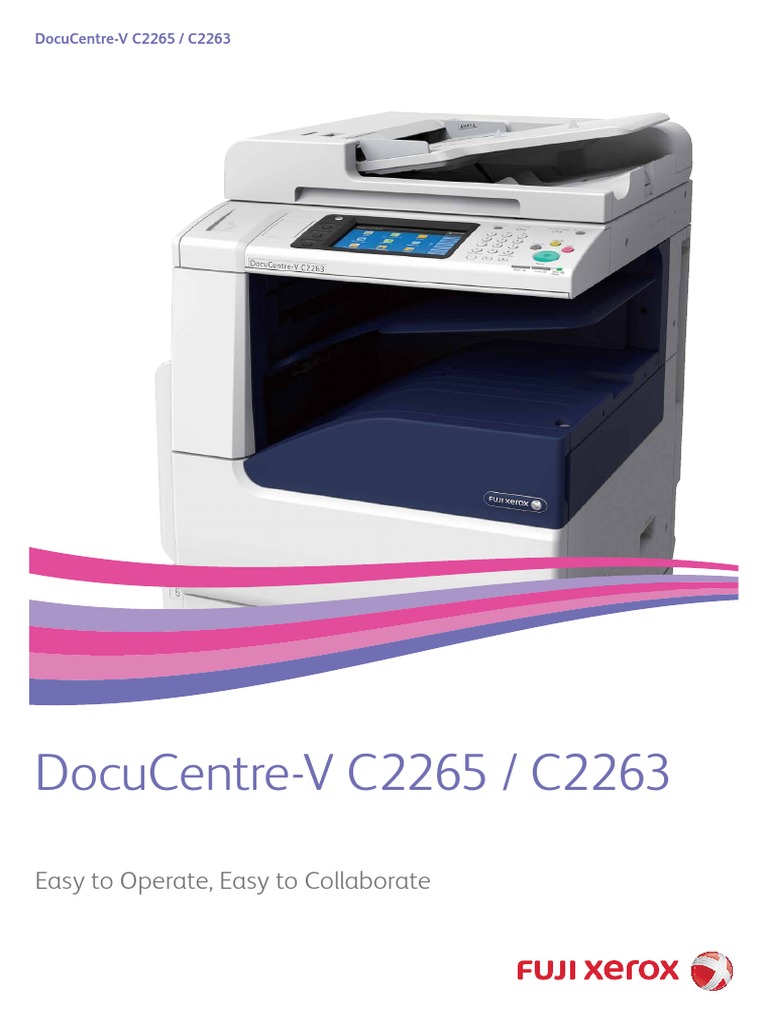DocuCentre-V C2265 C2263 Brochure | PDF | Image Scanner | Fax