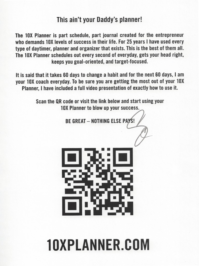 10X Planner | PDF