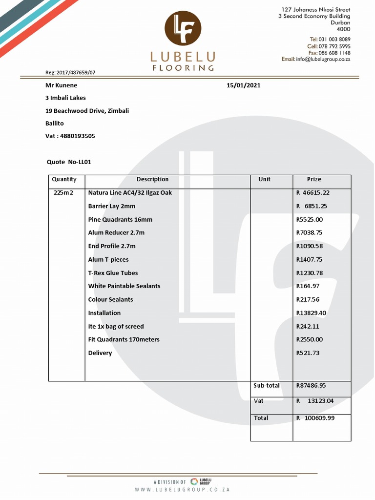 MR Kunene Laminate Flooring | PDF