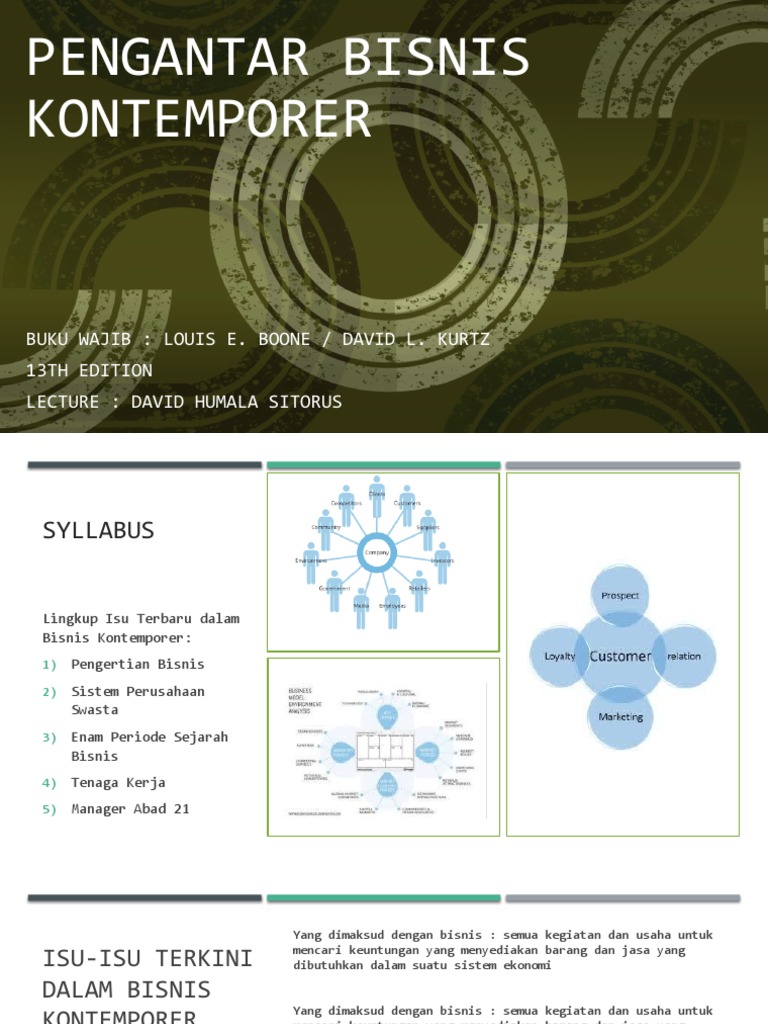 Pengantar Bisnis - Pertemuan 1 | PDF