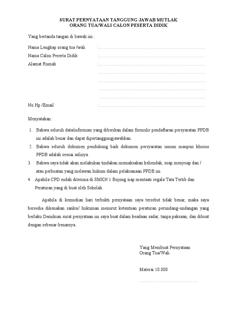 SPTJM PPDB 2023 | PDF | Hukum