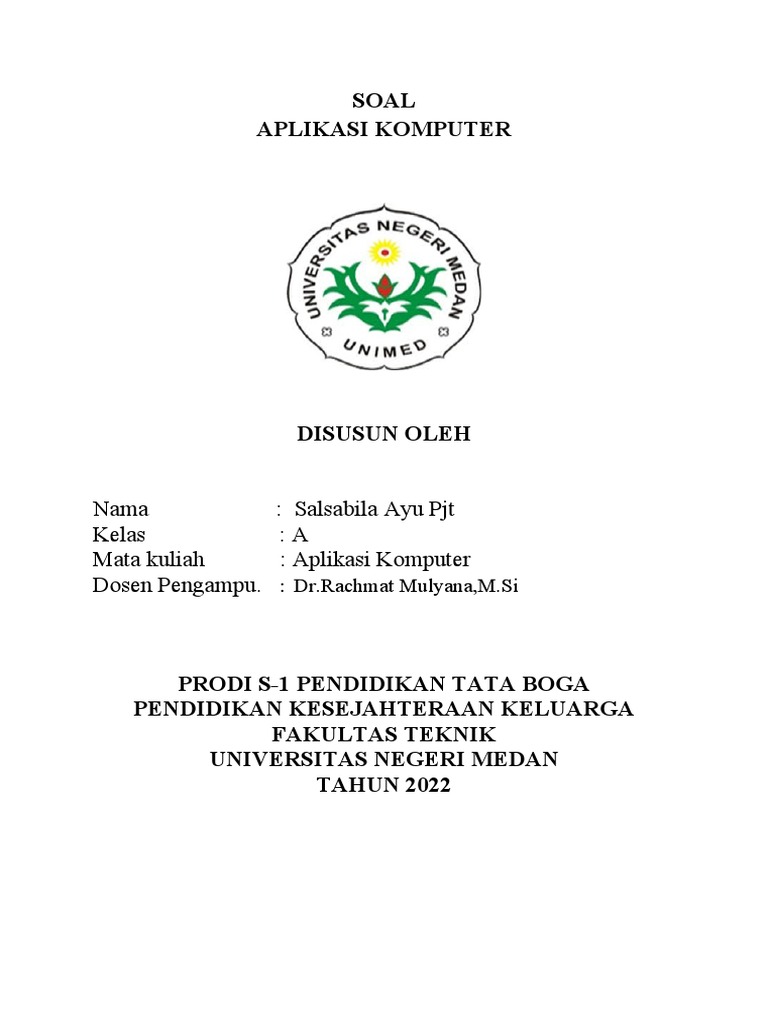 Soal Salsabila Ayu | PDF