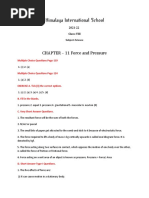 DPP - Class 8 ICSE - Physics - Force and Pressure - Questions | PDF | Pressure | Force