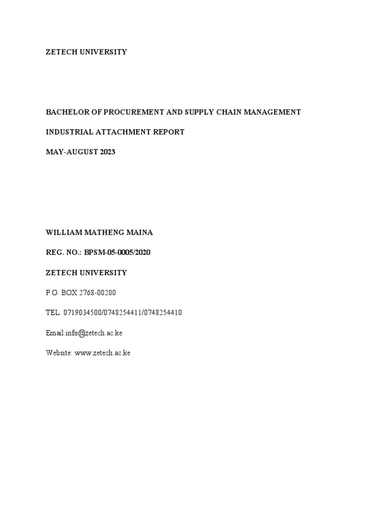 Attachment Report Continuous | PDF | Procurement | Supply Chain