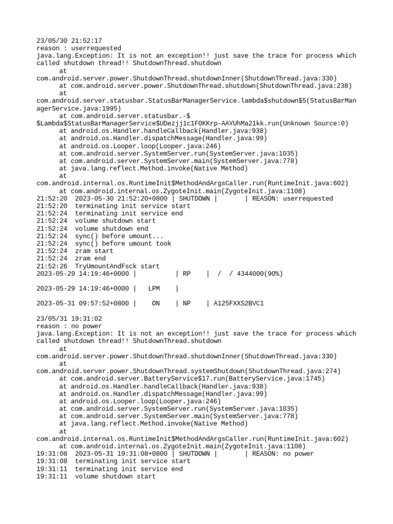 Power Off Reset Reason Backup Pdf Java Programming Language Software Companies Of The