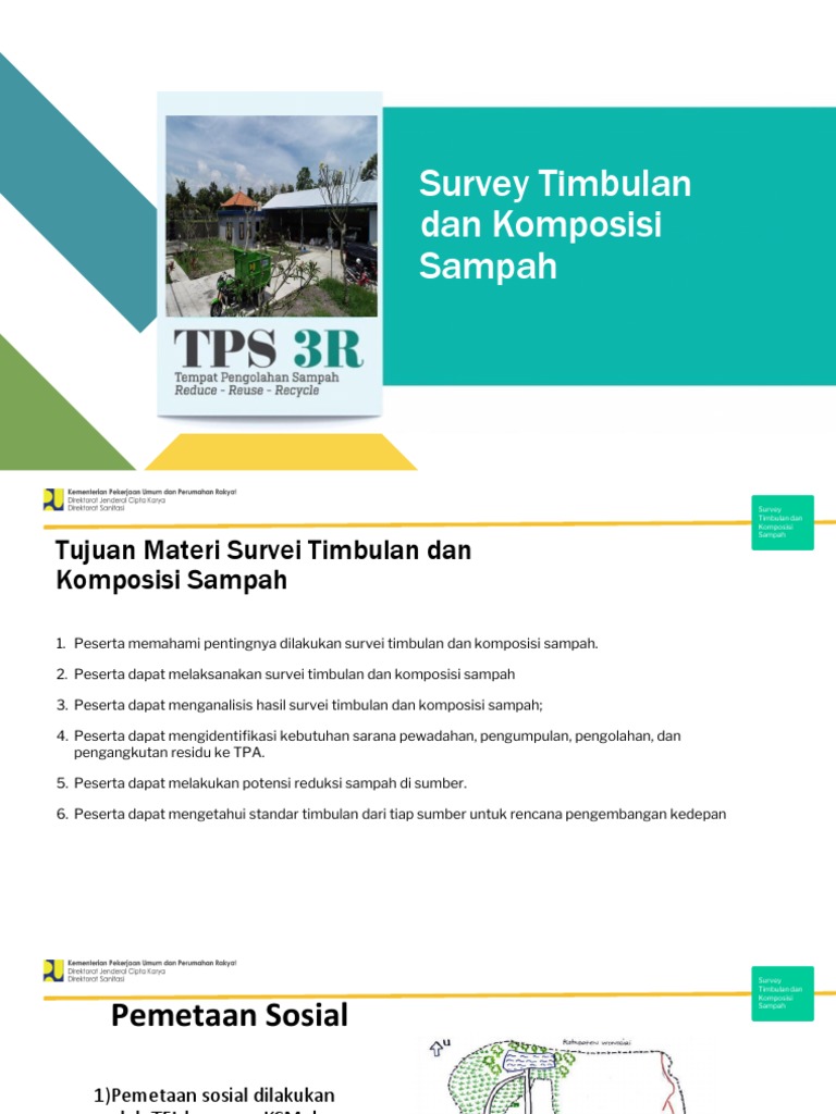 Survey Timbulan Dan Komposisi Sampah 2023 | PDF