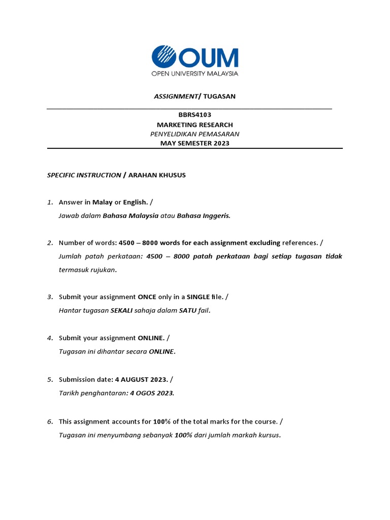 Assignment/ Tugasan | PDF