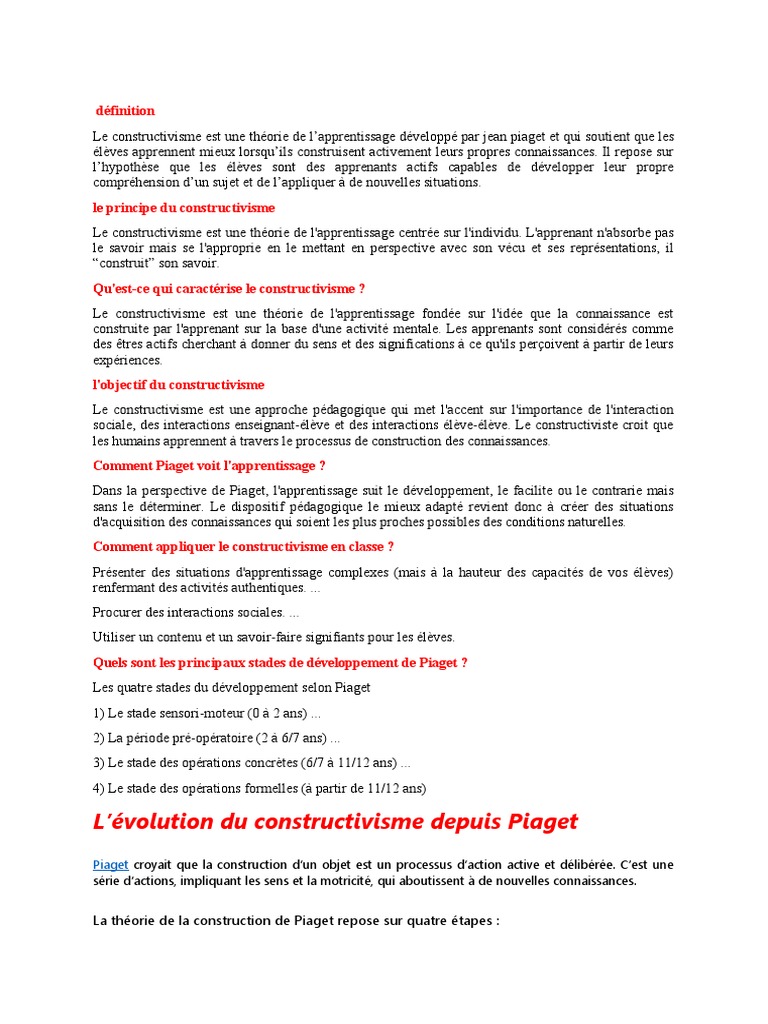 Le Constructivisme 00 | PDF