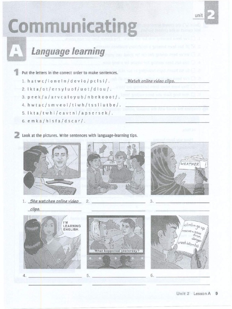 Unit 2-Four Corners Workbook 4A | PDF