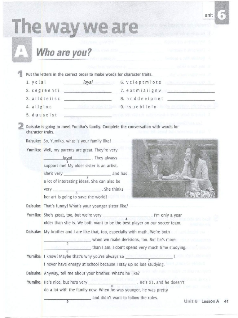 Unit 6-Four Corners Workbook 4A | PDF