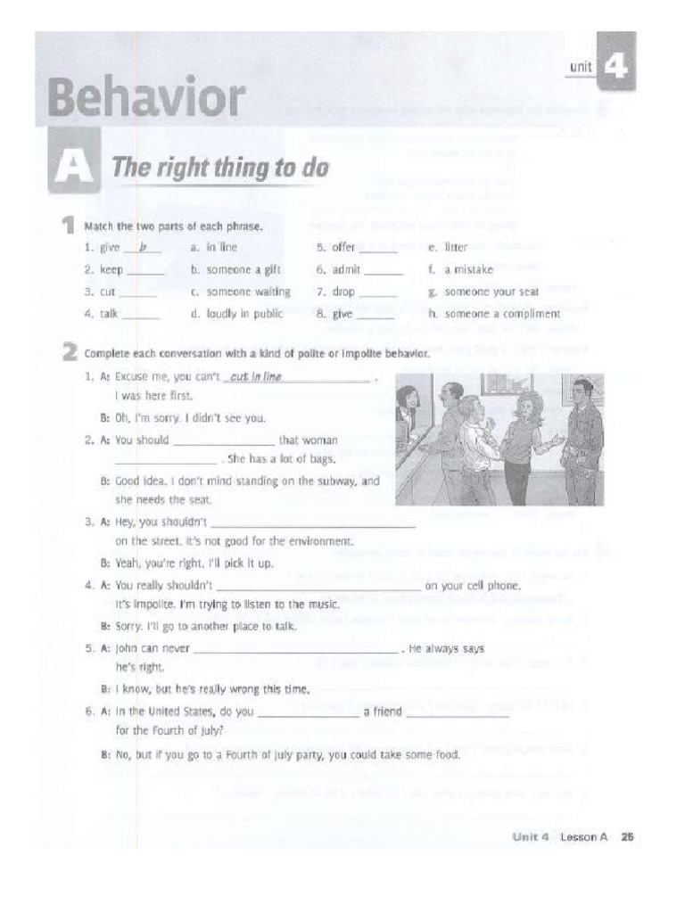 Unit 4-Four Corners Workbook 4A | PDF