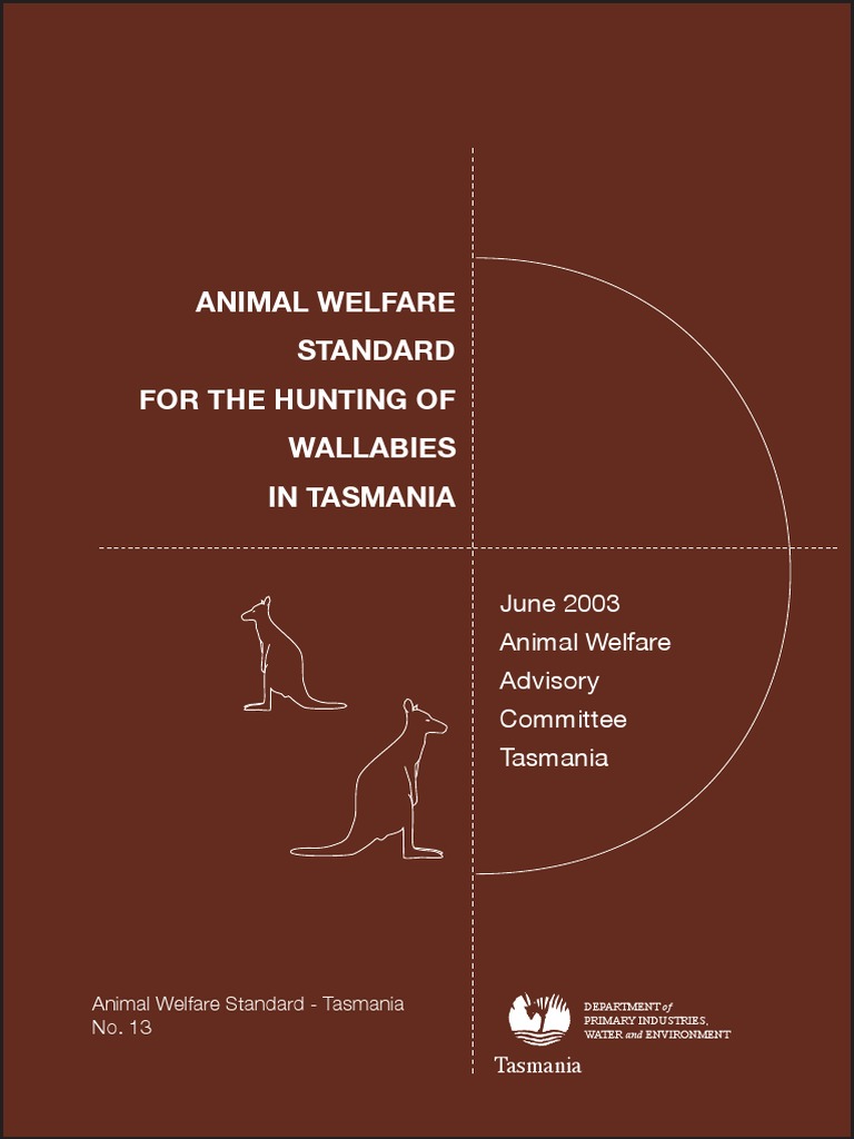 Wallaby Hunting Welfare Standards Tasmania | PDF | Wellness | Science ...