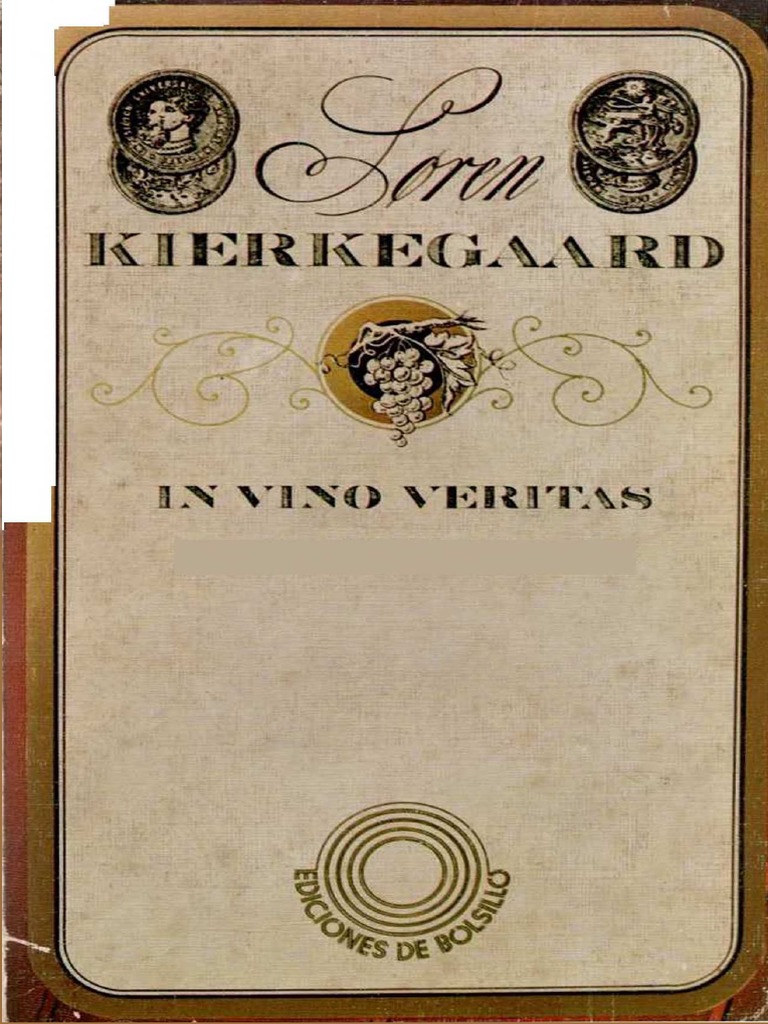Kierkegaard Soren In Vino Veritas Pdf
