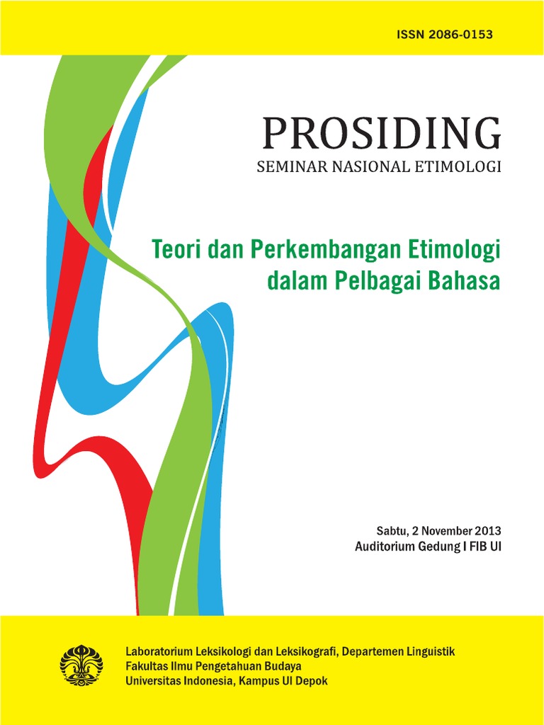 Prosiding Seminar Nasional Etimologi 2013 Edisi Tambahan | PDF