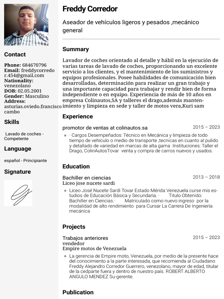 Freddy - Resume-183 | PDF