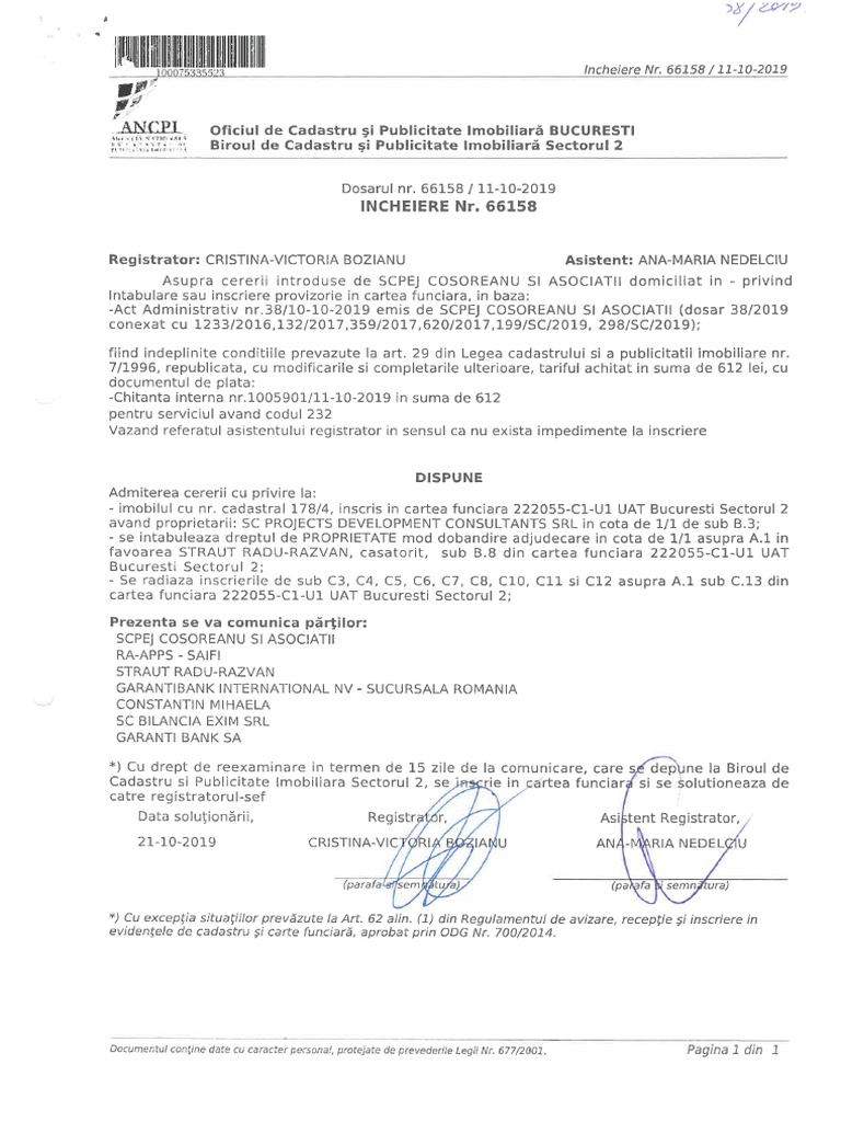 OCPI Dosar 66158 | PDF