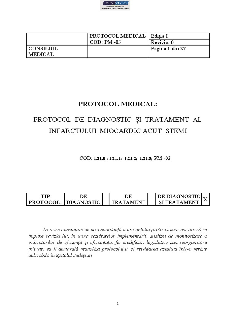 PROTOCOL NR 3 IM STEMI 2023 | PDF