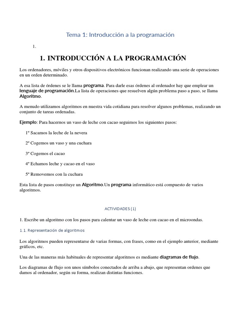 Introduccion A La Programacion | PDF | Scratch (lenguaje de programación) | Lenguaje de programación