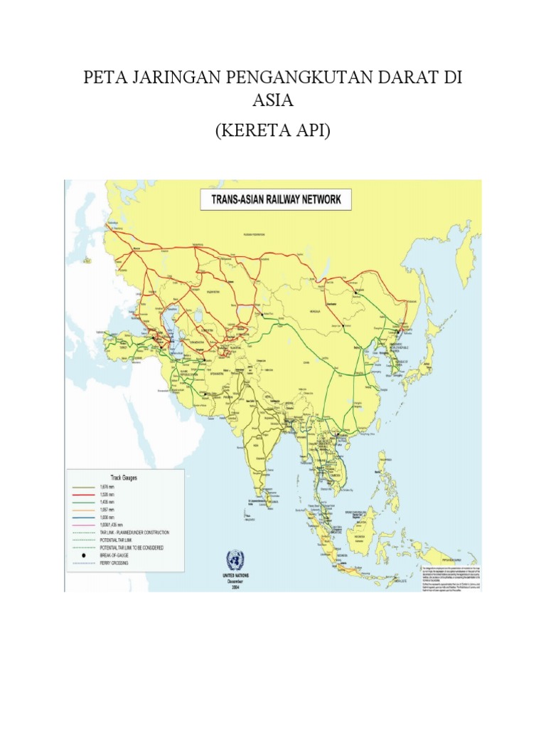 PETA JARINGAN PENGANGKUTAN DARAT DI ASIA | PDF