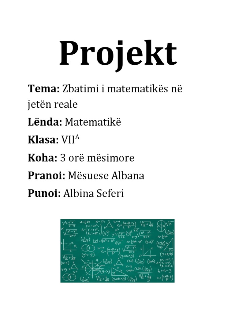 Projekt Mat8 | PDF
