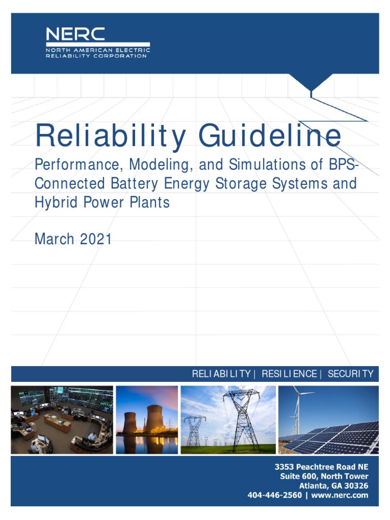 Reliability Guideline BESS Hybrid Performance Modeling Studies | PDF Reliability Guideline BESS Hybrid Performance Modeling Studies | PDF