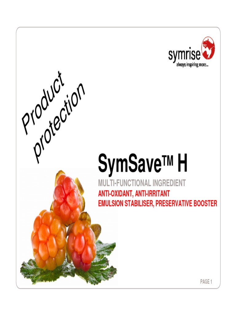 SymSave H - Preservative Booster With Anti Oxidants and Anti Irritants ...