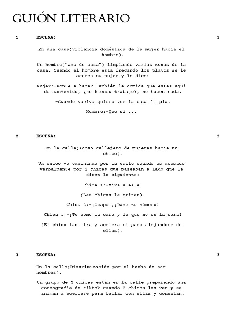 Guión Literario - Cultura Audiovisual | PDF