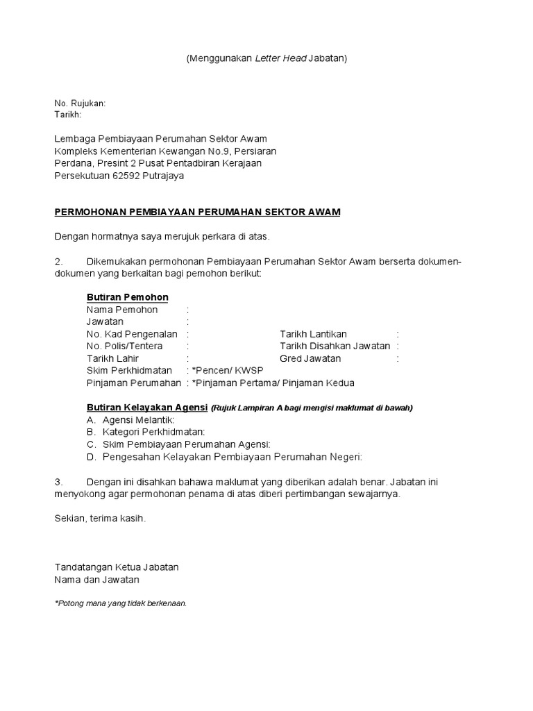 CONTOH SURAT IRINGAN (Word) | PDF