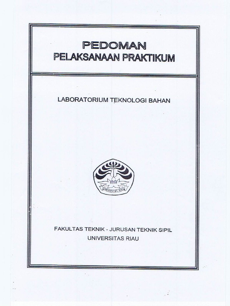 Pedoman Praktikum Lab. Uji Bahan | PDF